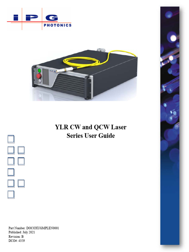 User Guide, YLR CW and QCW series DOCOXUGMPLEN0001 Rev-B 黑色工业版 | PDF ...