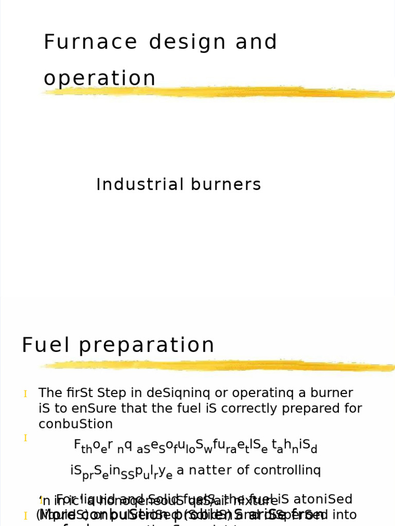 PDF Furnace Design and Operation Industrial Burners | PDF