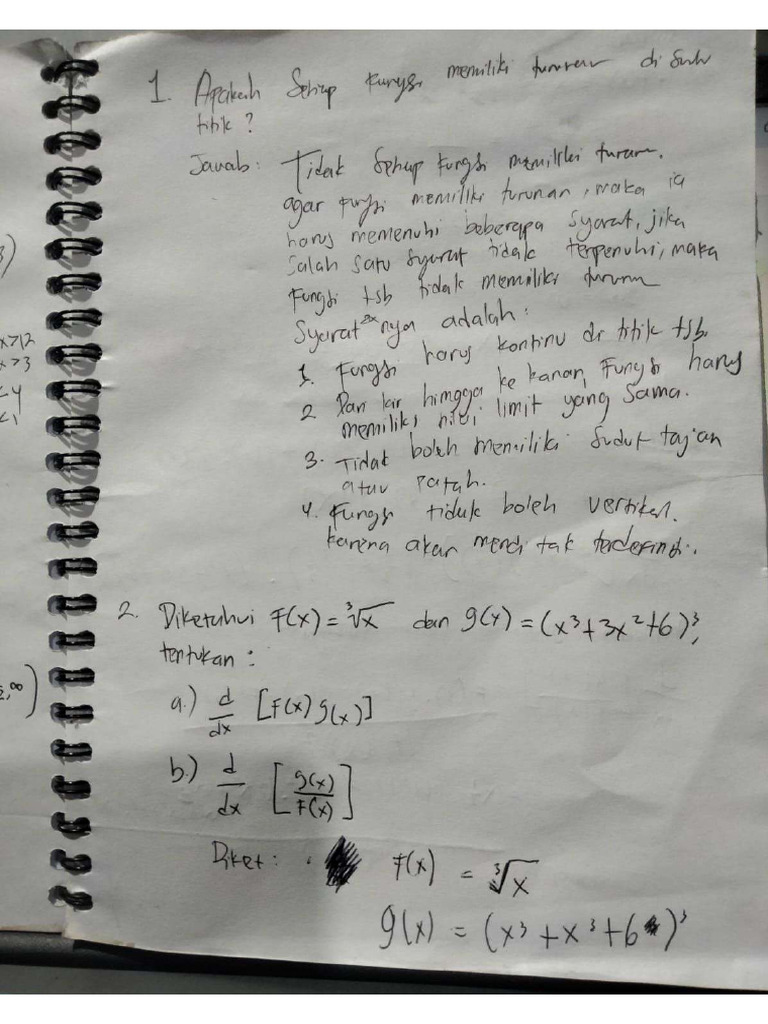 Diskusi 4 Kalkulus - Marco Sahala Putra Nababan | PDF