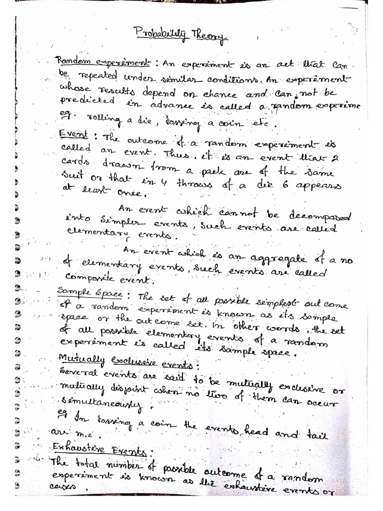 Iit Jam Mathematical Statistics Notes | PDF