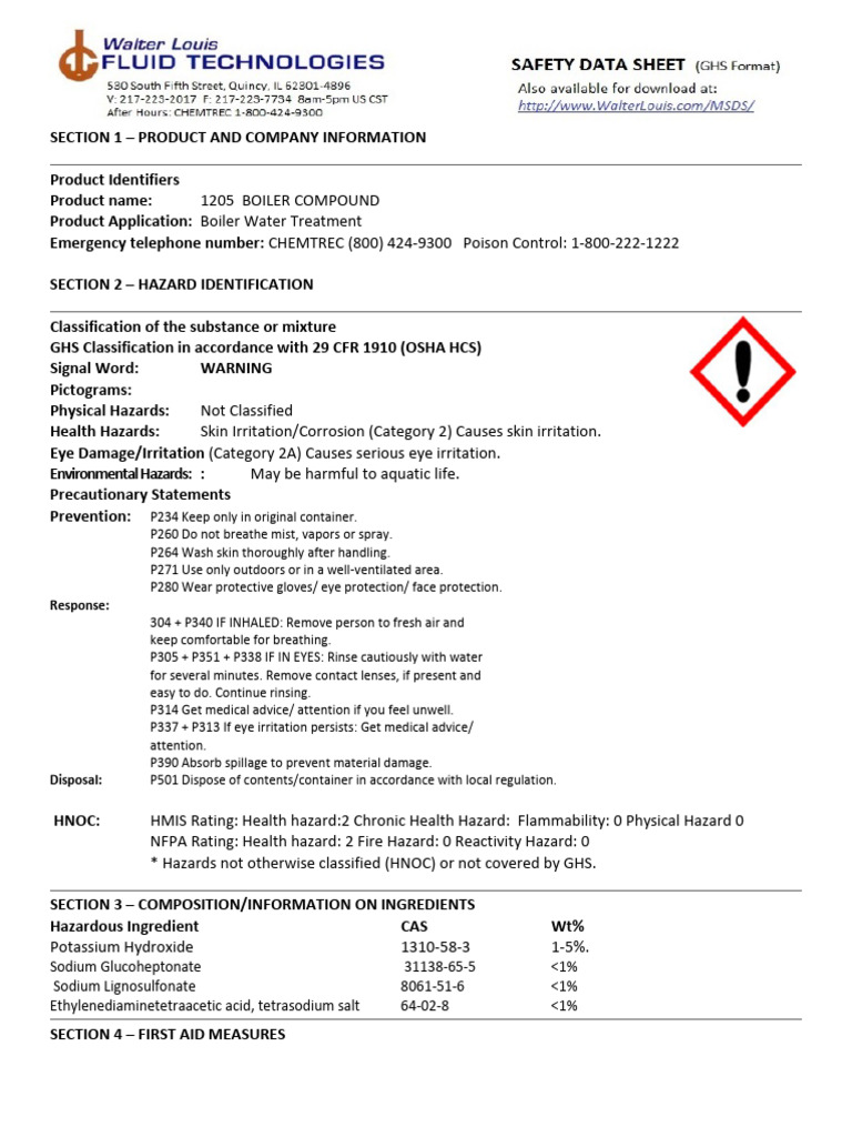 KOH Glucoh LignoS Na4EDTA | PDF | Toxicity | Waste Management