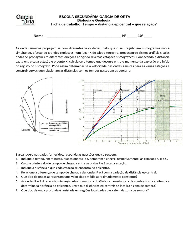 Relação Tempo-Distância em Sismos | PDF