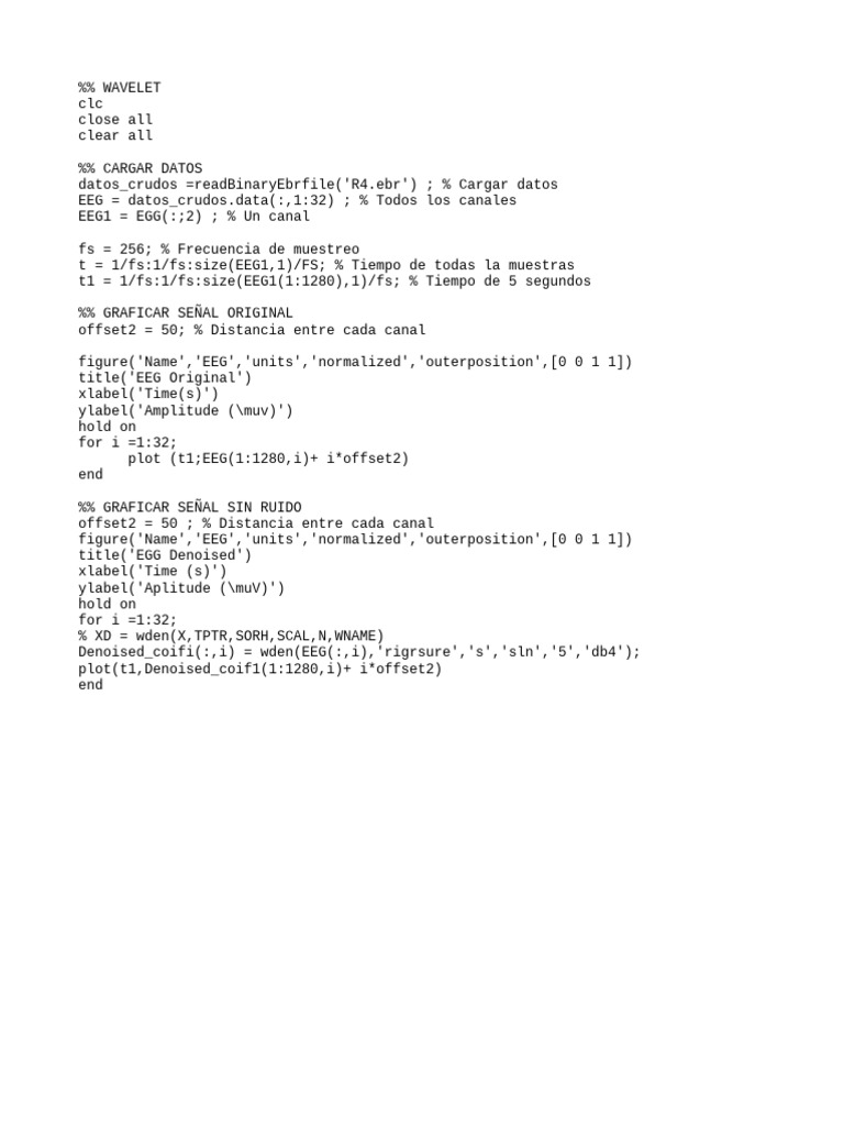 EEG Signal Processing with Wavelets | PDF