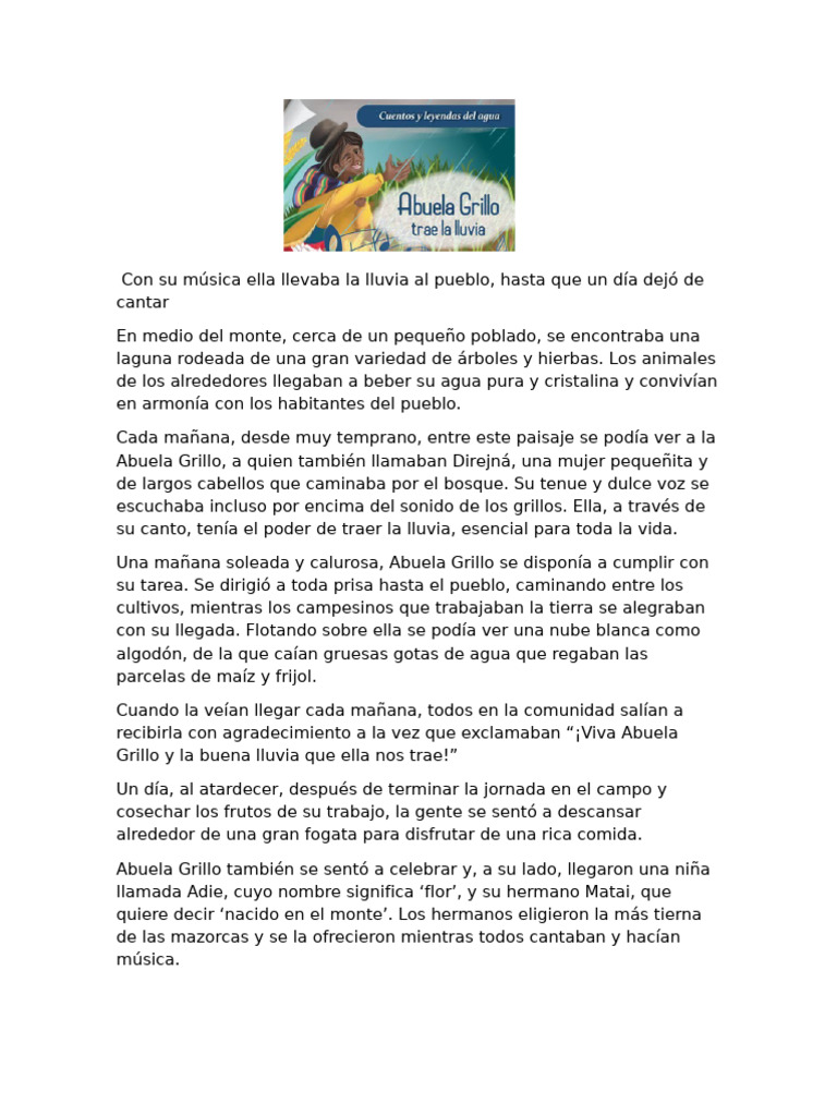 Abuela Grillo | PDF | Lluvia