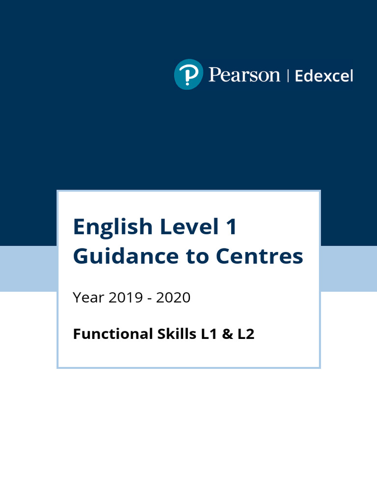 Reading - Exemplification - FS - English - L1 - Guidance To Centres ...