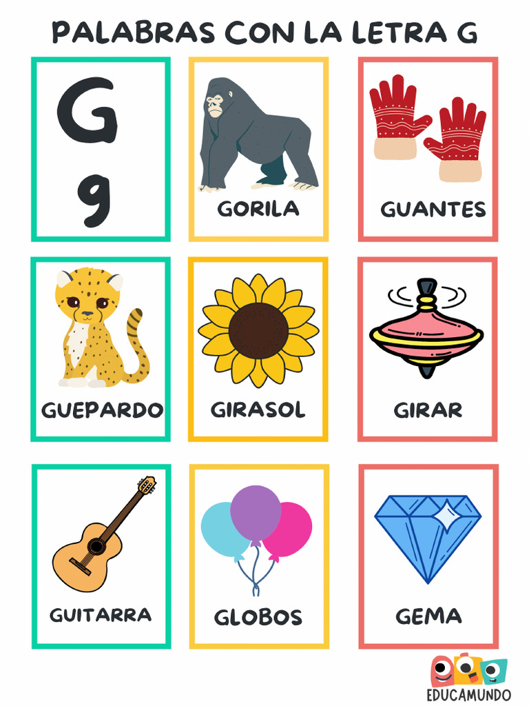 Palabra Con La Letra G | PDF