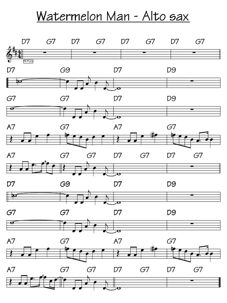 Watermelon Altsax | PDF