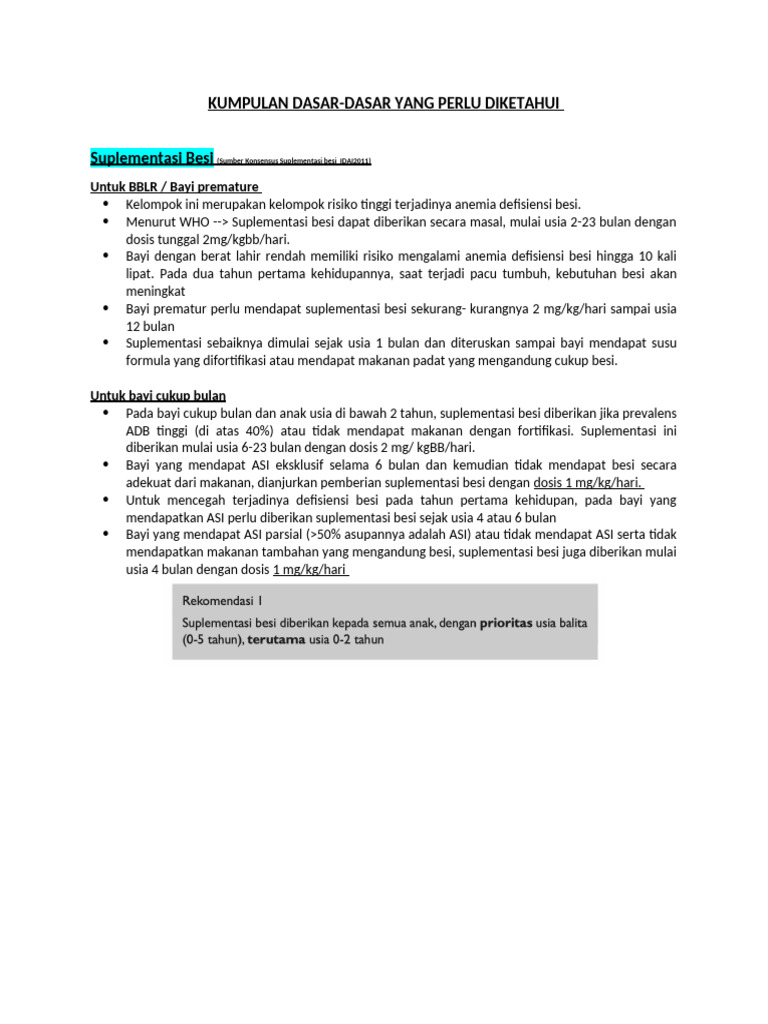 KONSENSUS MUST KNOW | PDF