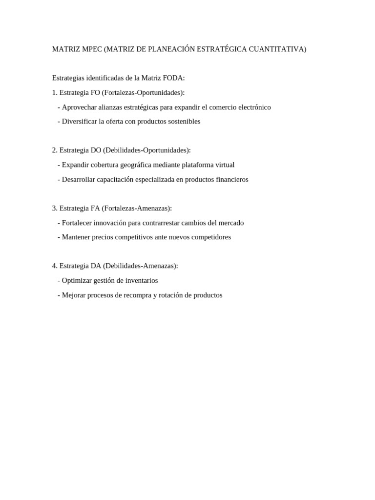 Matriz Mpec | PDF | Economias | Business