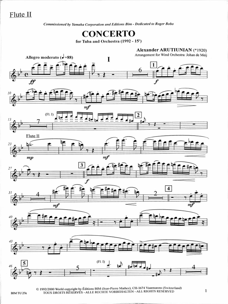 4. Flute 2 | PDF | Orchestras | Musical Forms