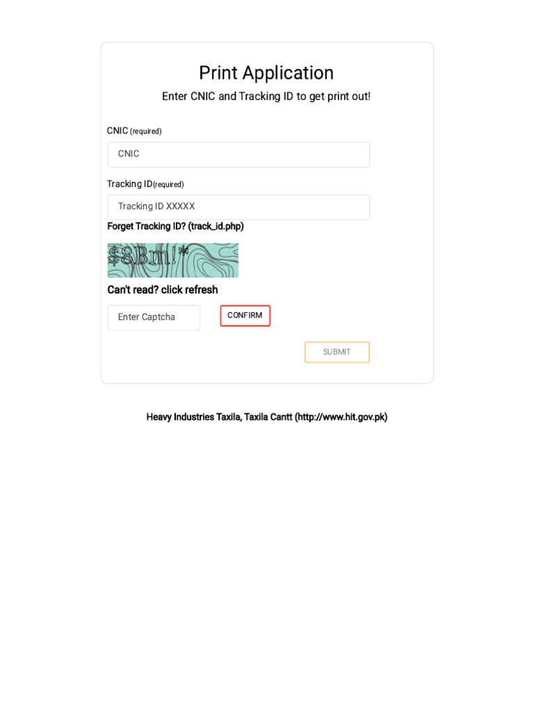 Track Application - HIT Taxila Cantt | PDF