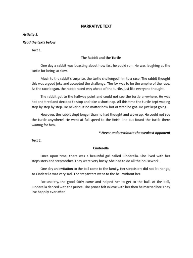 Narrative Text Modul Grade 8 | PDF