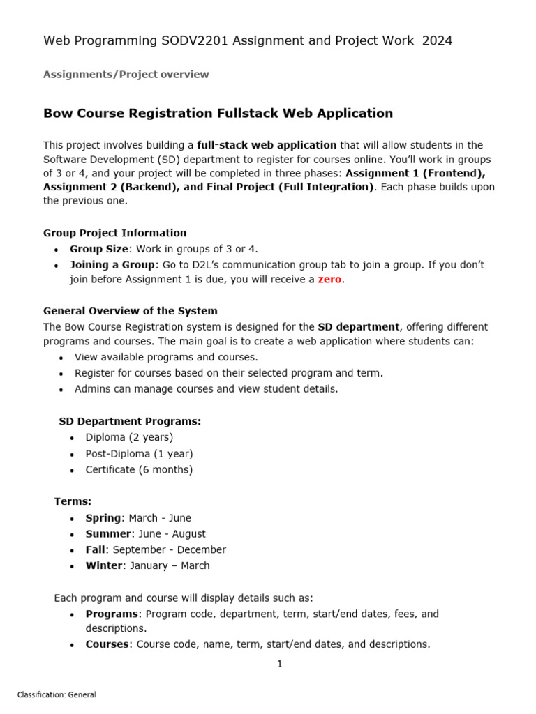 Assignment 1 2 And Project2024 Pdf Web Development Databases