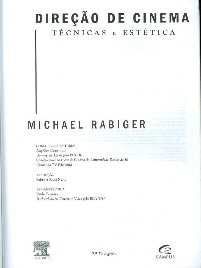 O trabalho do diretor - Michael Rabiger (Direção de Cinema) | PDF