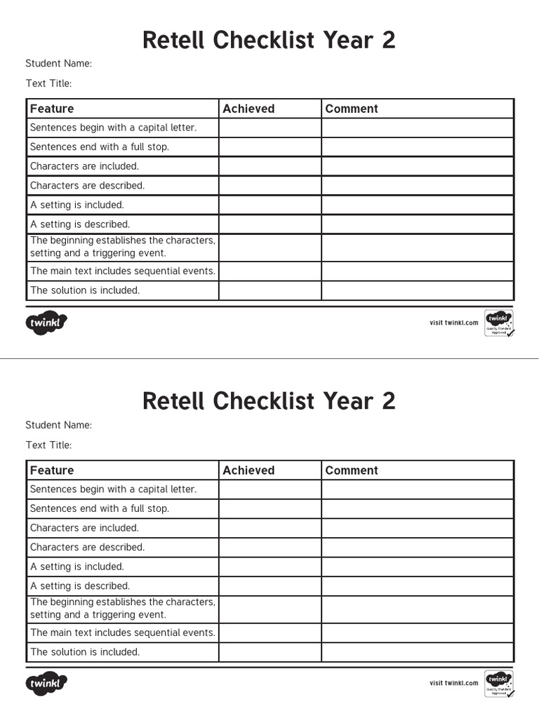 -year-2-retell-checklist | PDF