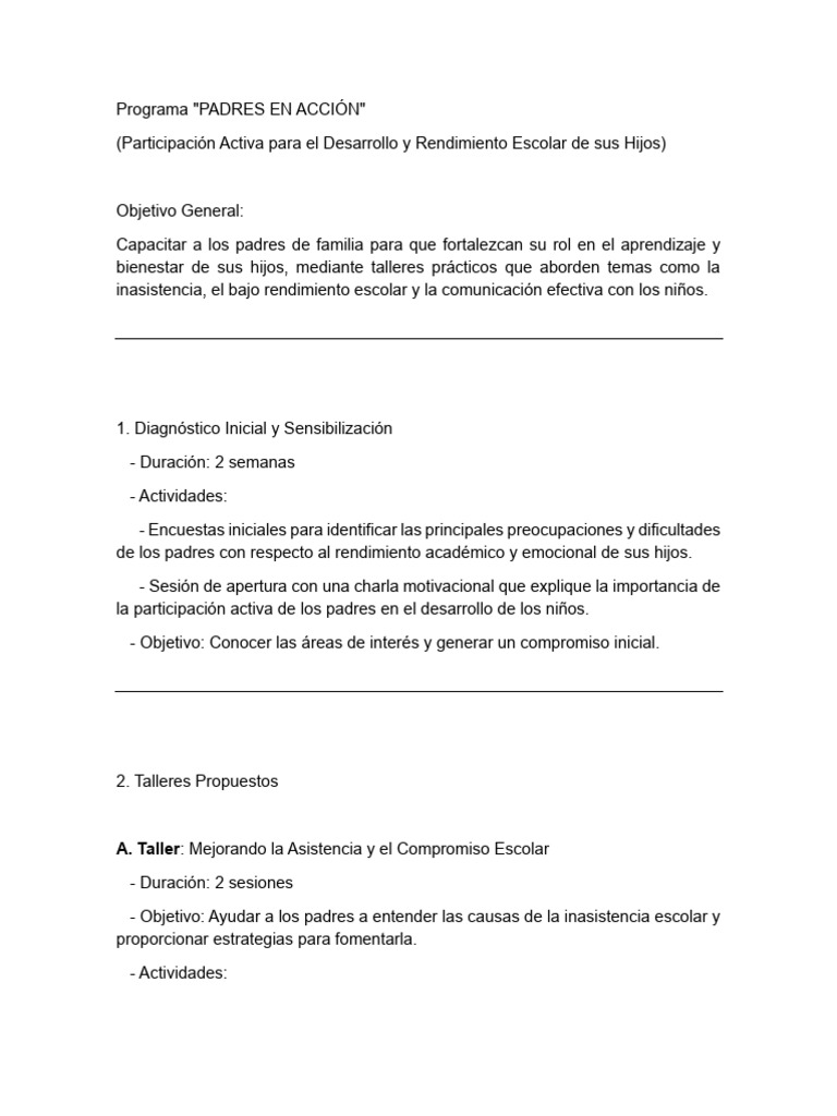 Programa Papas | PDF | Las emociones | Sicología