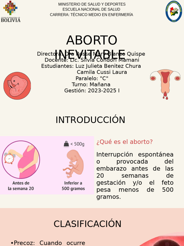 Aborto Inevitable 3 | PDF | Aborto | El embarazo