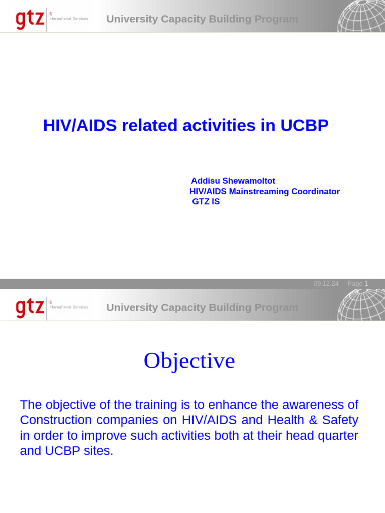 HIV and AIDS Activities in UCBP For Kickoff Meeting | PDF | Hiv/Aids | Hiv