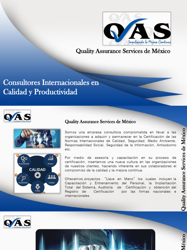 QAS Presentación 2022 A | PDF | Calidad (comercial) | Business
