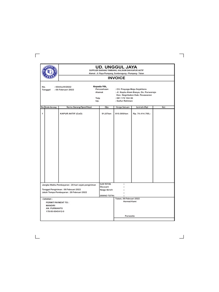 Mbk Ika Logo Nota File | PDF