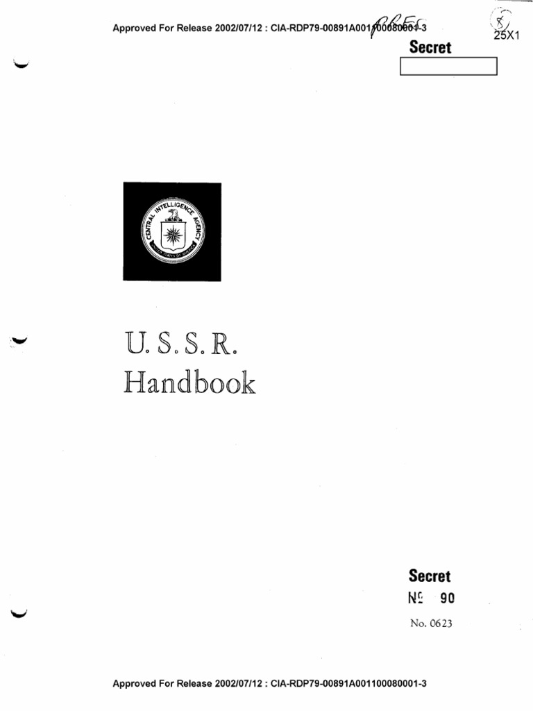 CIA-ussr Handbook 01 Mar 1972 | PDF