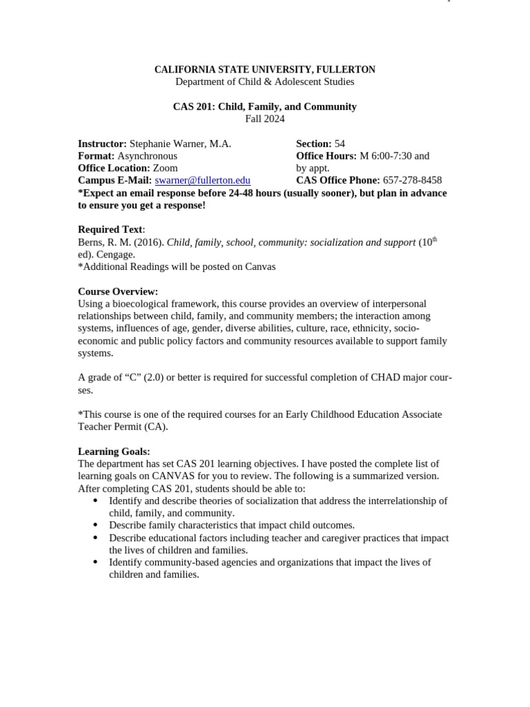 201 Syllabus F 24(1) | PDF | Plagiarism | Behavioural Sciences