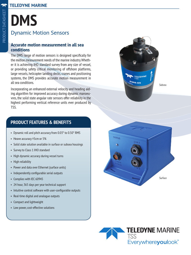 DMS Motion Sensors Product Leaflet | PDF
