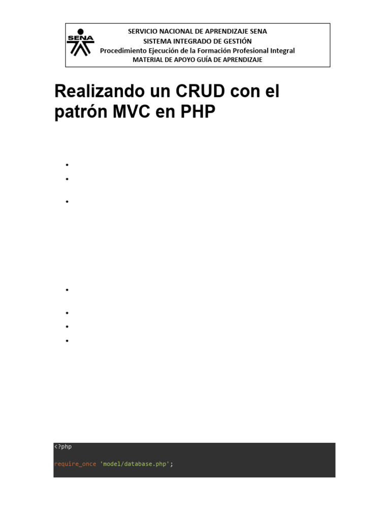 7_13_CRUD_MVC_PHP | PDF | Modelo – Vista – Controlador | Php
