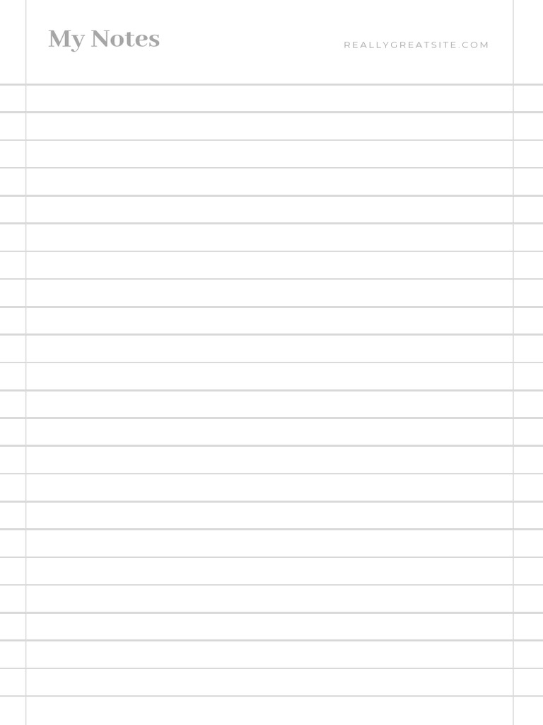 Clean and Minimal Note Paper Templates - 20241209 - 090743 - 0000 | PDF