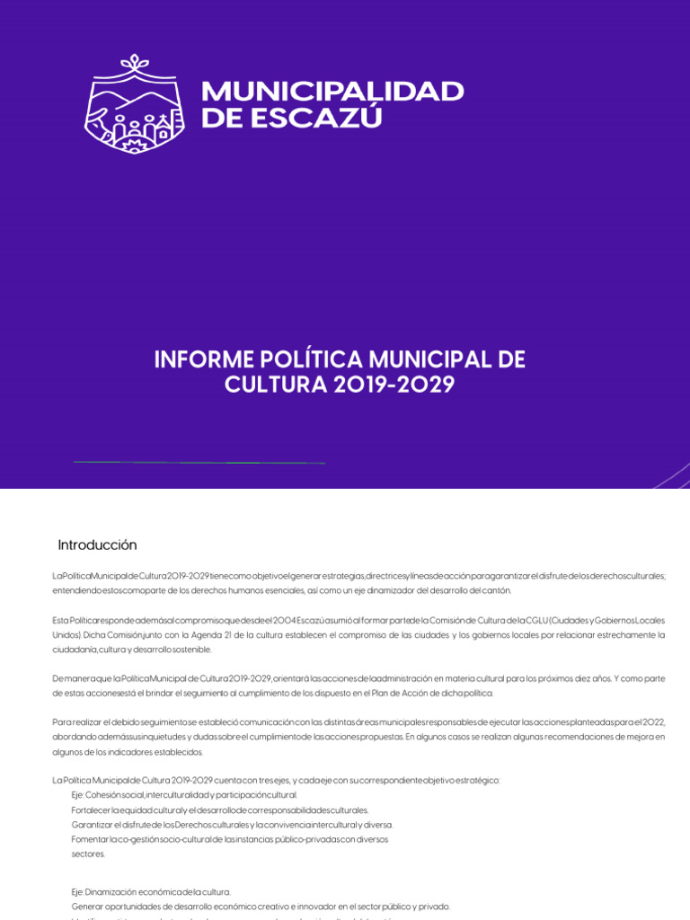 Informe Plan Acción PMC 2022 | PDF
