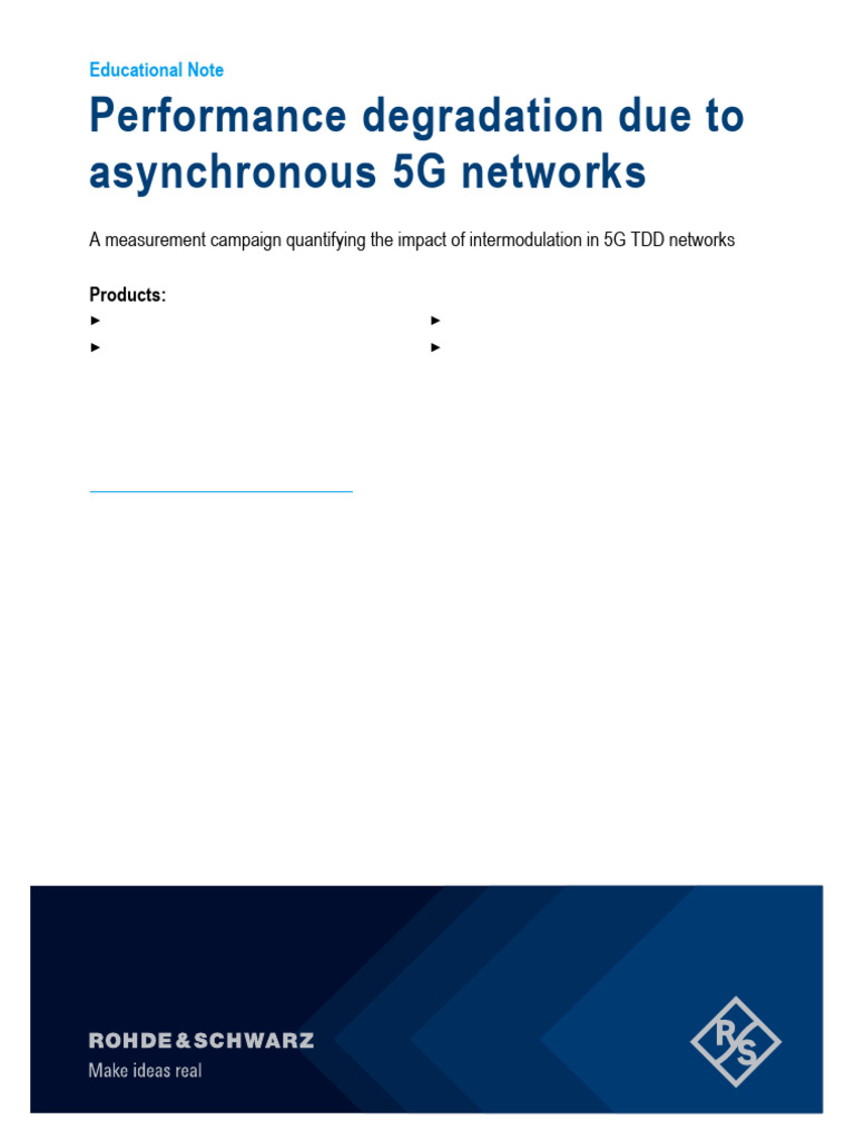 8NT18 e EduNote-Performance Degradation Due To Asynchronous 5G Networks | PDF | Duplex ...
