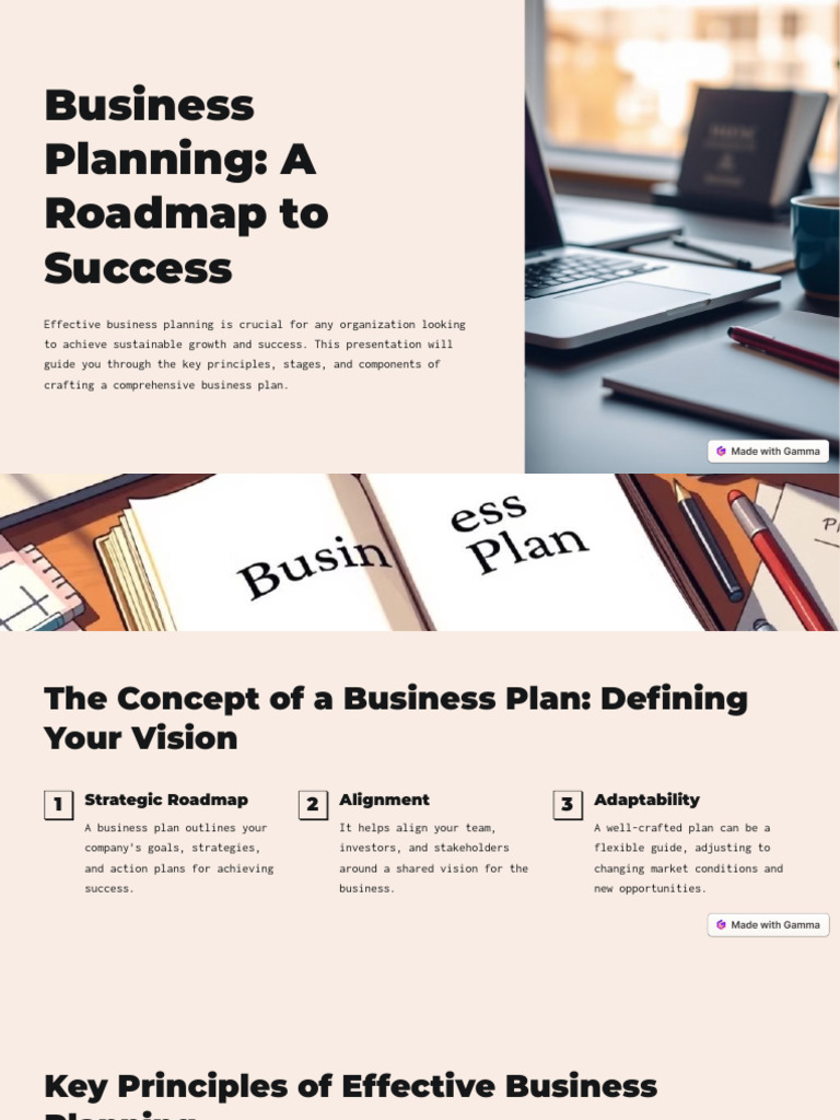 Business Planning A Roadmap To Success | PDF | Goal | Market (Economics)
