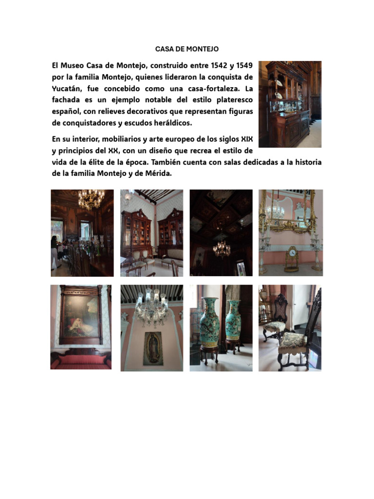 Casa de Montejo | PDF