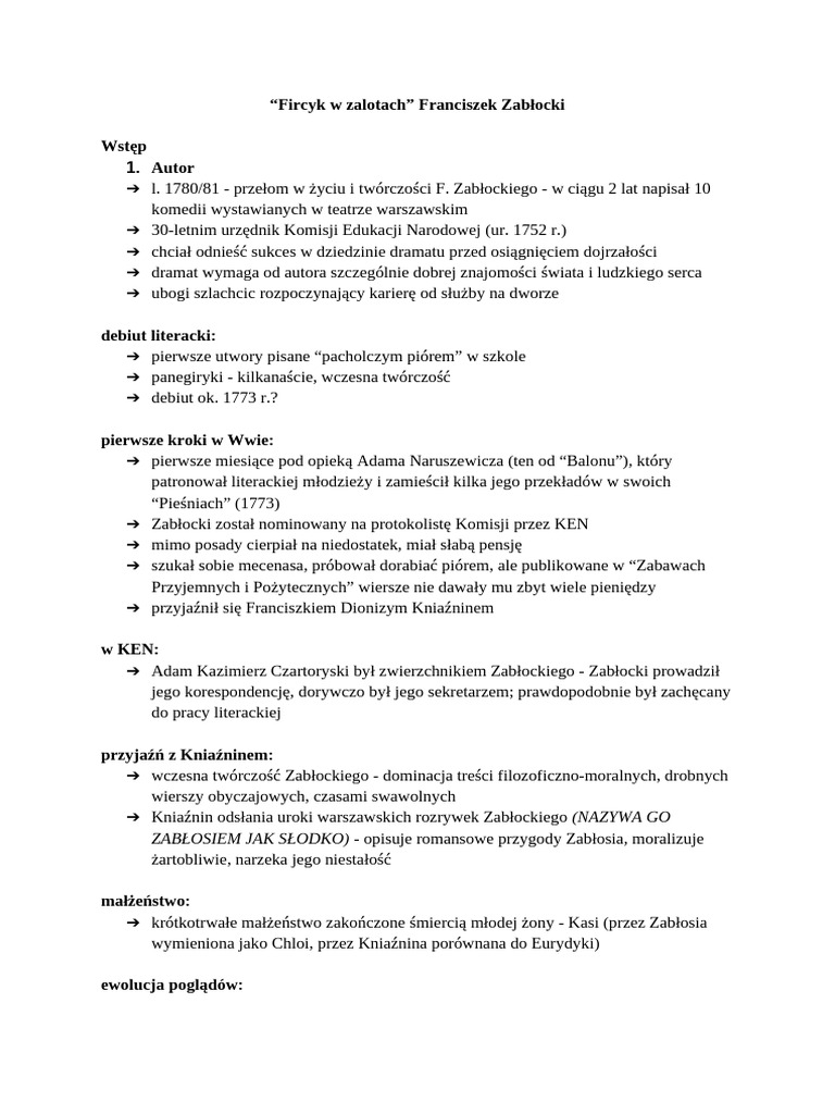 Fircyk W Zalotach | PDF