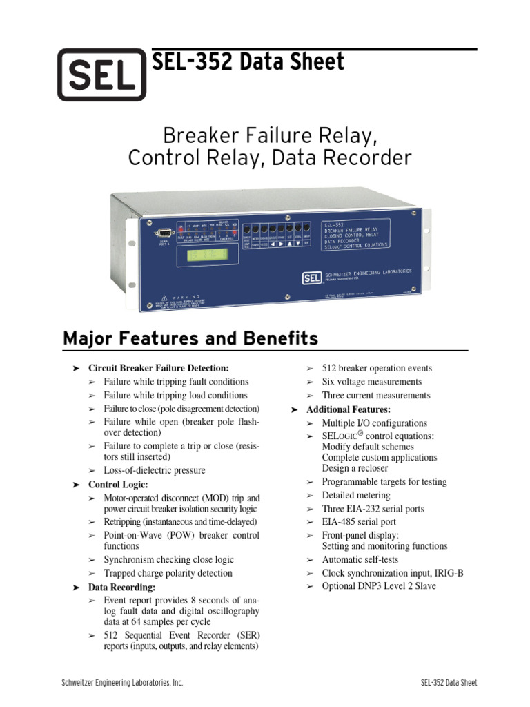 352 DS 20231205 | PDF | Relay | Logic Gate