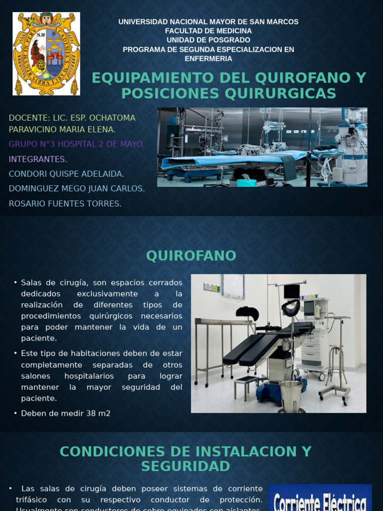 Equipamiento Del Quirofano y Posiciones Quirurgicas | PDF | Isquemia ...