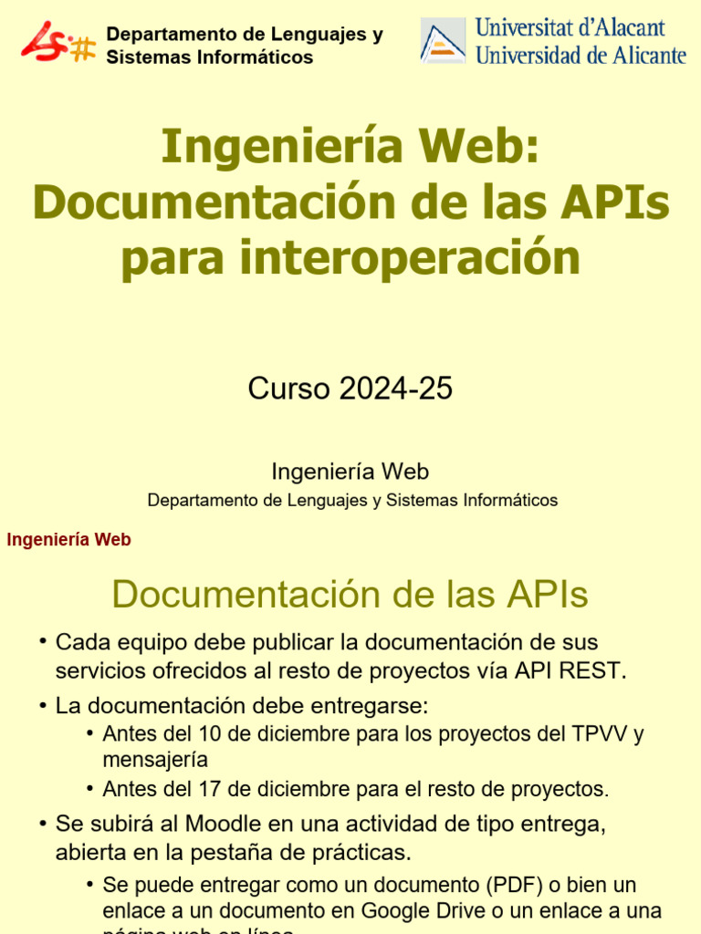 01-Documentación APIs | PDF