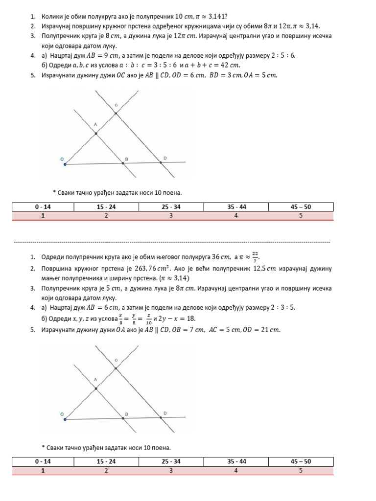 Pismeni Osmi Razred | PDF