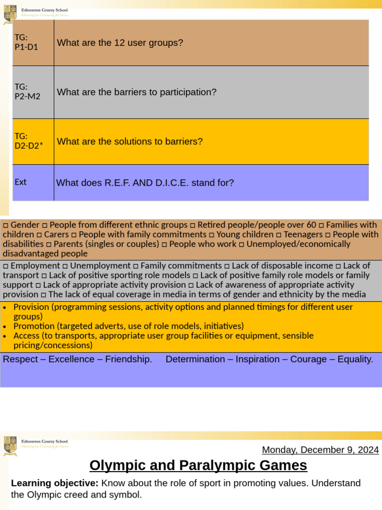 Lesson 3 Olympics and Paralympics 2 | PDF | Multi Sport Events