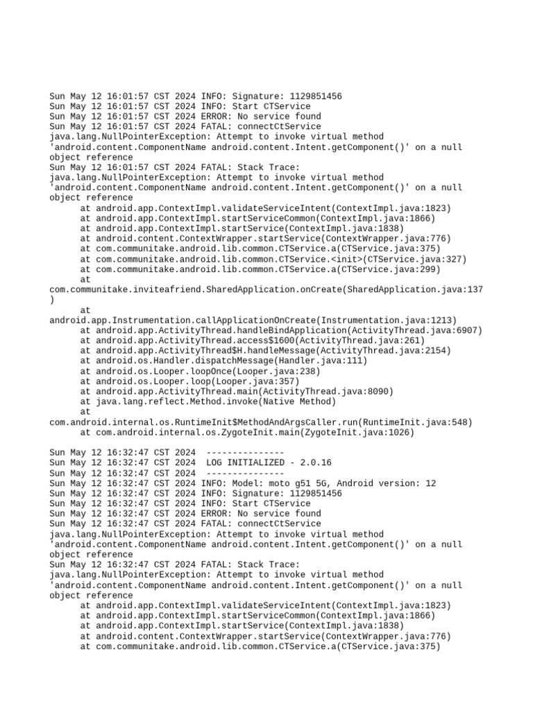 U Assist Log | PDF | Java (Programming Language) | Android (Operating System)