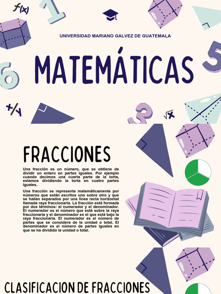 Guía Completa sobre Fracciones Matemáticas | PDF | Sustracción ...