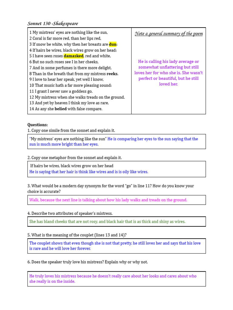 Sonnet130 23.24AK | PDF
