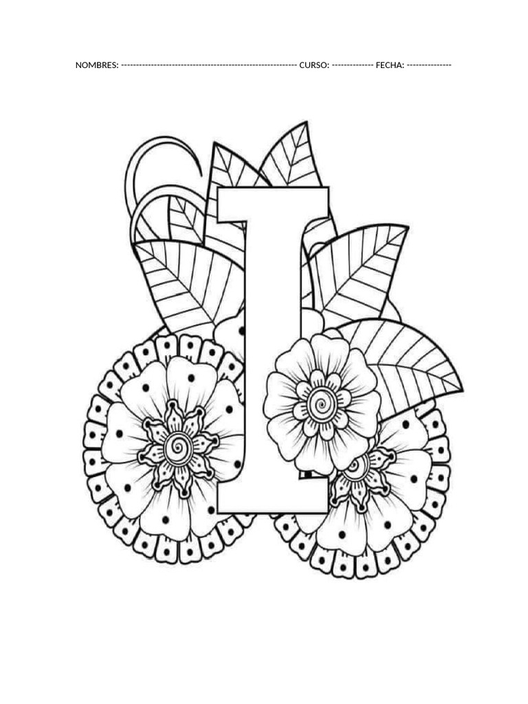 Letra I.decorada | PDF