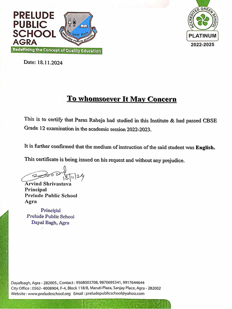 Moi (Medium of Instruction) | PDF