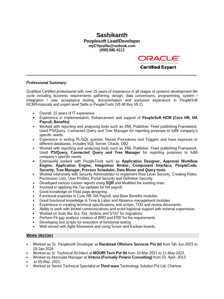 Sashi Kanth | PDF | Software Engineering | Computing