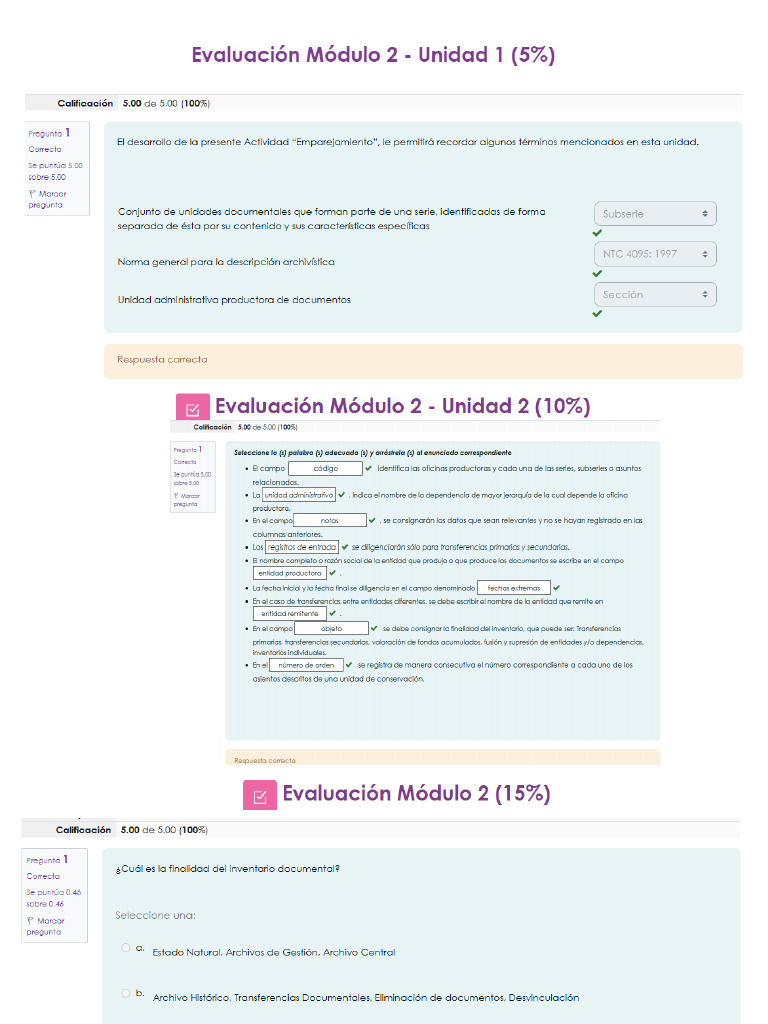 Metodologia Transferencias Documentales Evaluacion Modulo 2 | PDF