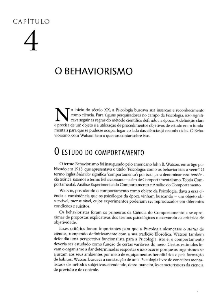 BOCK - Behaviorismo | PDF