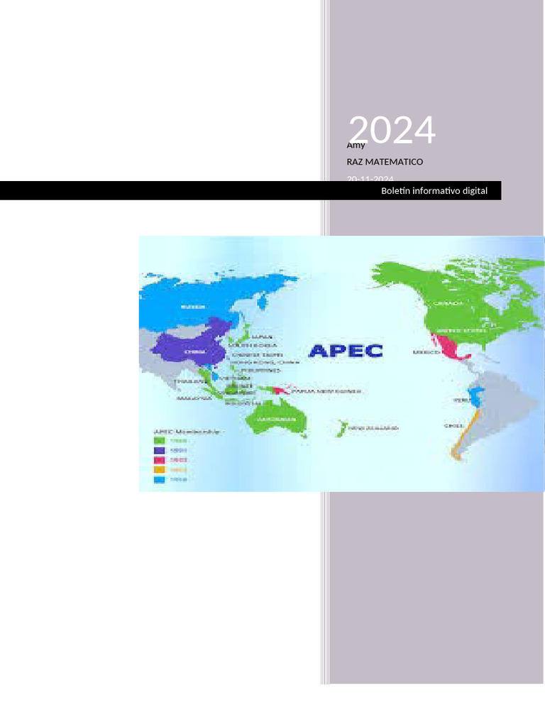 La Economía de Los Países Del APEC | PDF | Cooperacion economica Asia Pacifico | Pequeñas y ...
