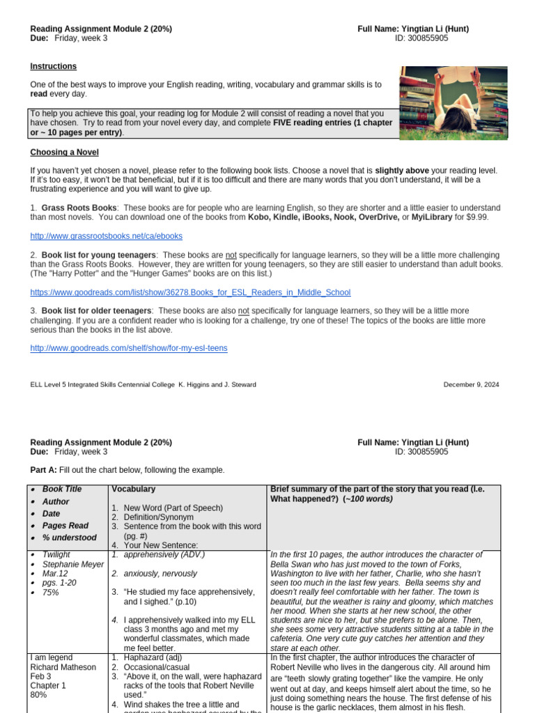 Module 2 Reading Assignment, I Am Legend | PDF | Vocabulary | Throttle