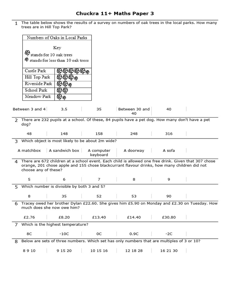 11plus-maths-3 | PDF